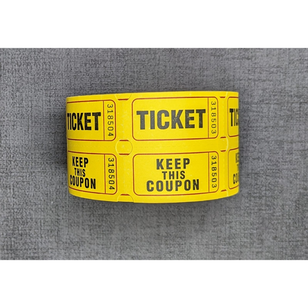 [SG SELLER] Raffle Tickets 500pcs per Roll 50/50 for Party, Lucky Draw ...