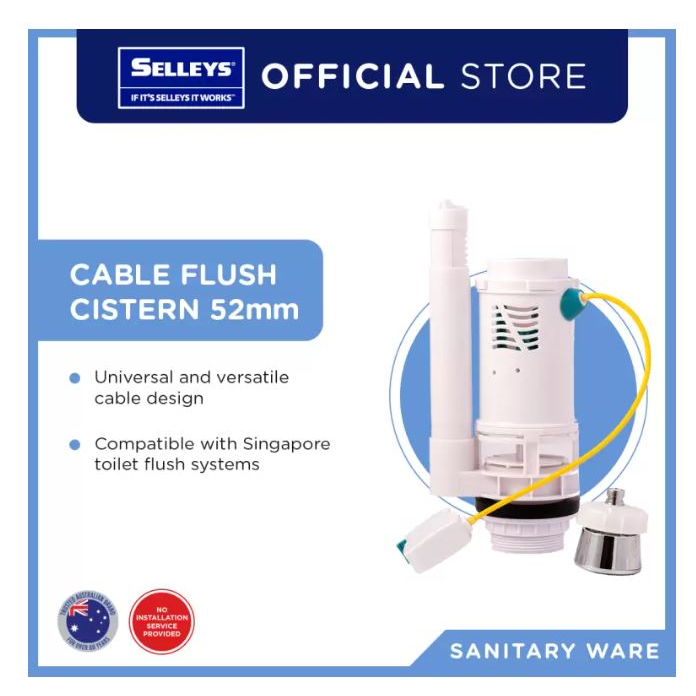 SELLEYS Toilet Flush System Cable Flush Cistern 52mm | Shopee Singapore