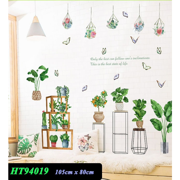 Flower Garden Wall Sticker /decorative wall decals diy murals wall ...