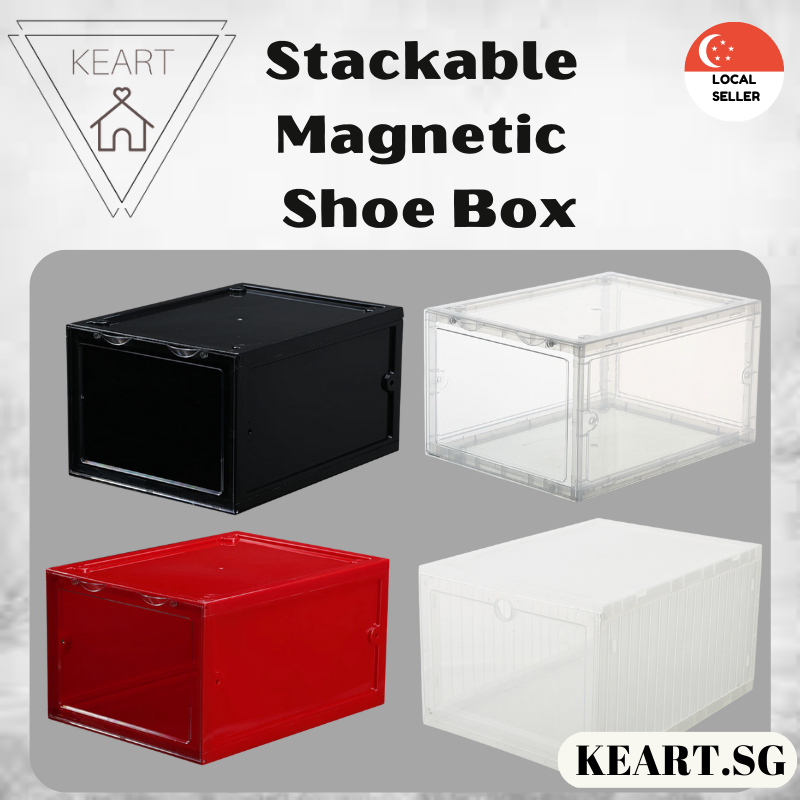 Transparent Shoe Box | Magnetic Closing | Stackable Shoe Box | Front ...
