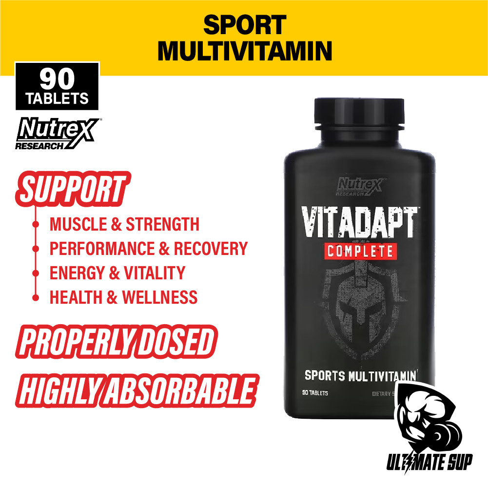 Nutrex Vitadapt Complete Sports, Multivitamin, KSM 66 Ashwagandha ...