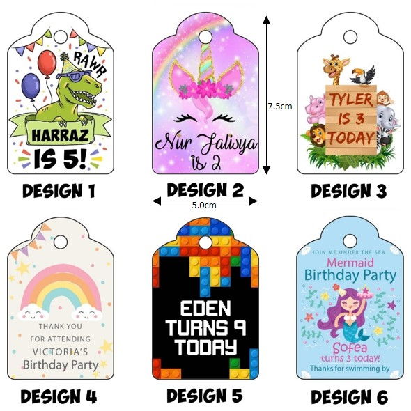10 pieces Personalised / Custom Gift Tag / Customised Gift Tag / Hang ...