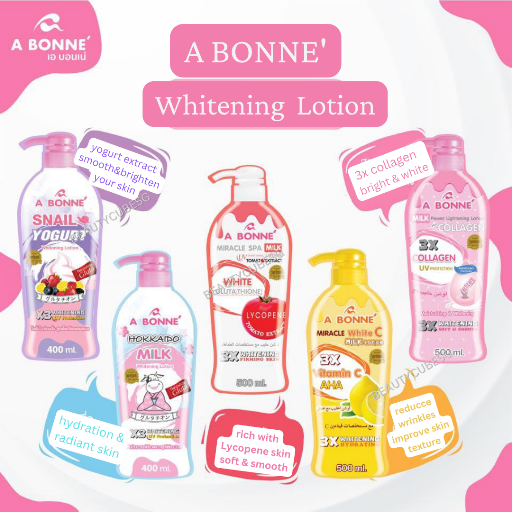 [SG INSTOCK] A Bonne Whitening Lotion 400ml,500ml | Shopee Singapore