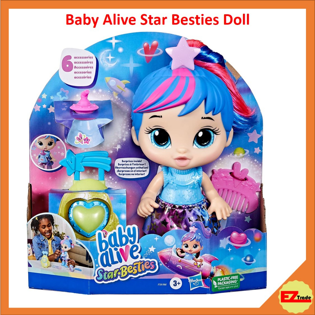 Hasbro Baby Alive Star Besties Doll, Stellar Skylar, 8-inch Space ...