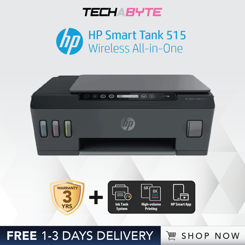 HP Smart Tank 515 Wireless All in One Inkjet Printer | Shopee Singapore