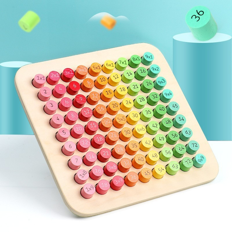 🌟 SG LOCAL STOCK 🌟 Multiplication Table Montessori Learning Toy Primary ...