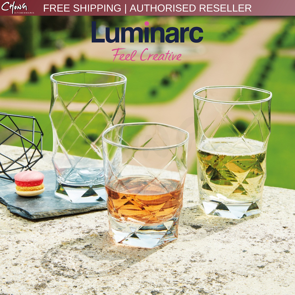 Luminarc Louvre Highball Old Fashioned Glass, Set of 6's [ Cocktail ...