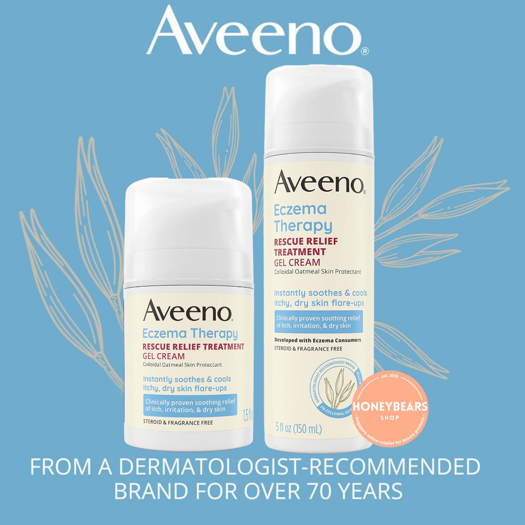 Aveeno Eczema Therapy Rescue Relief Treatment Gel Cream | Shopee Singapore
