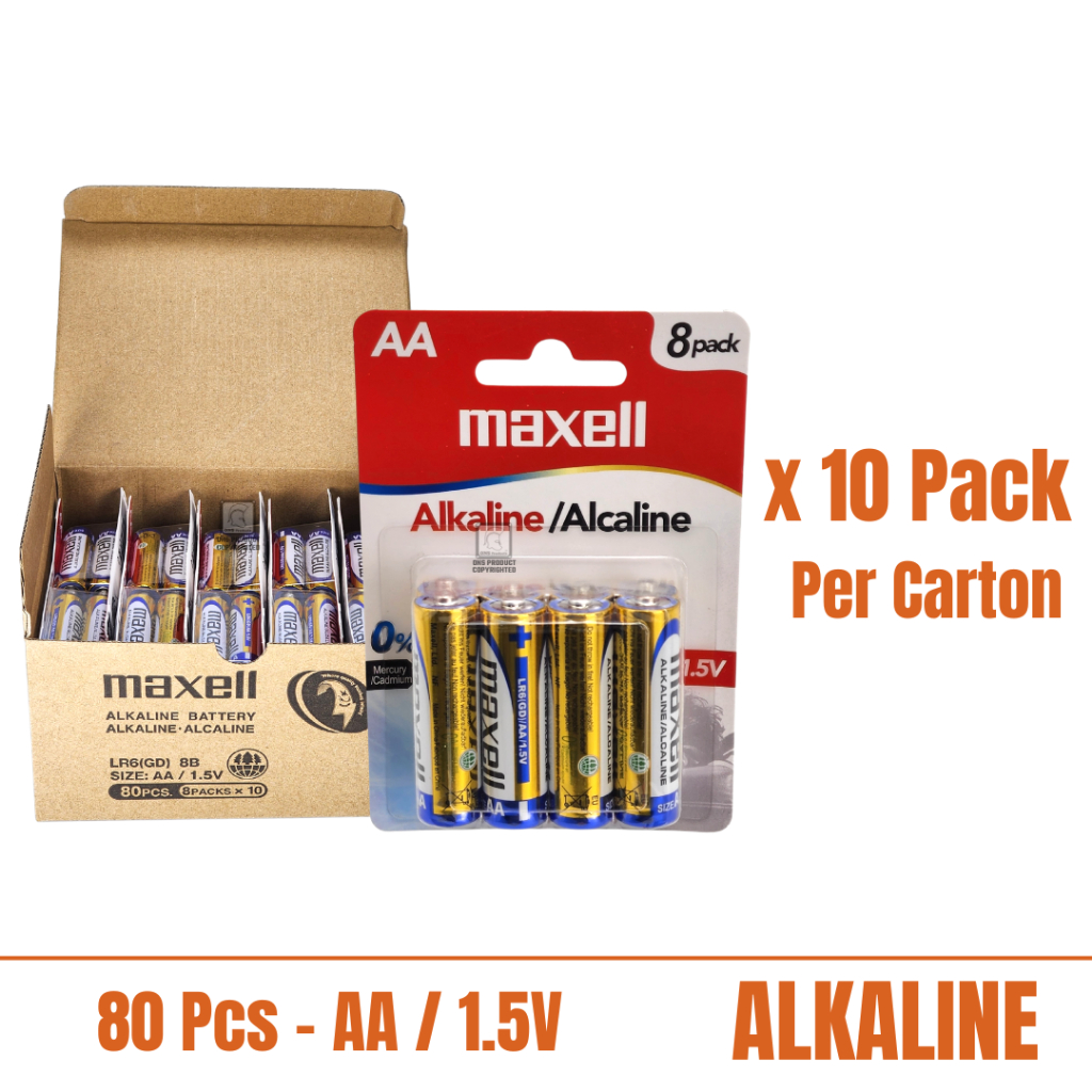 Maxell Battery AA / AAA Battery Alkaline And Heavy Duty [Box] | Shopee ...