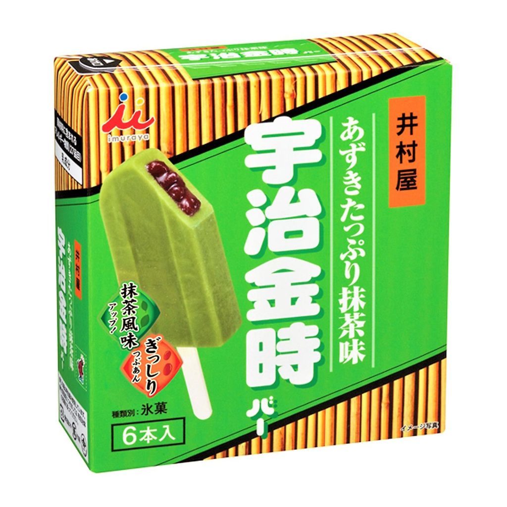 Imuraya Imuraya Kyoto Matcha Red Bean Wafer Ice Cream,4 x 90ml, Red ...
