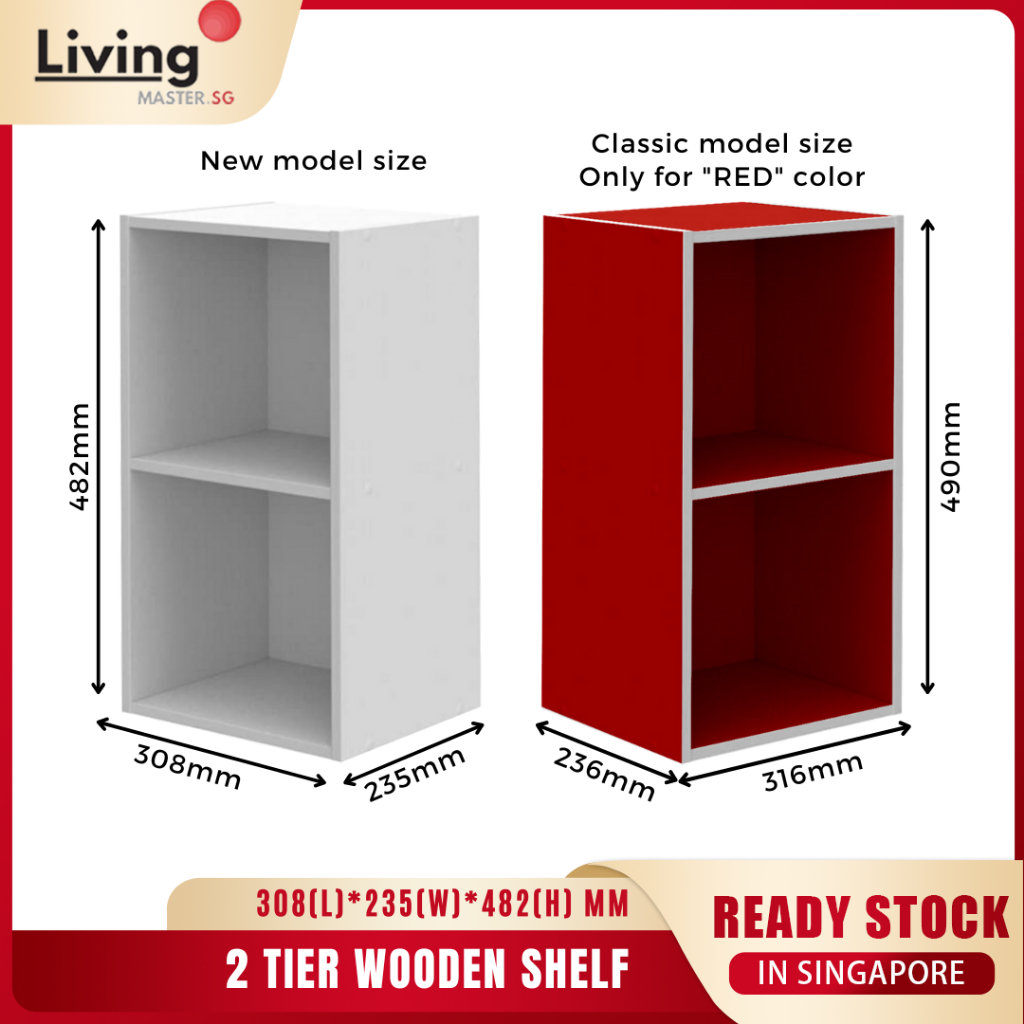 (READY STOCK) 2 Tier Wooden Multipurpose Rack, Book Rack, Small Rack ...