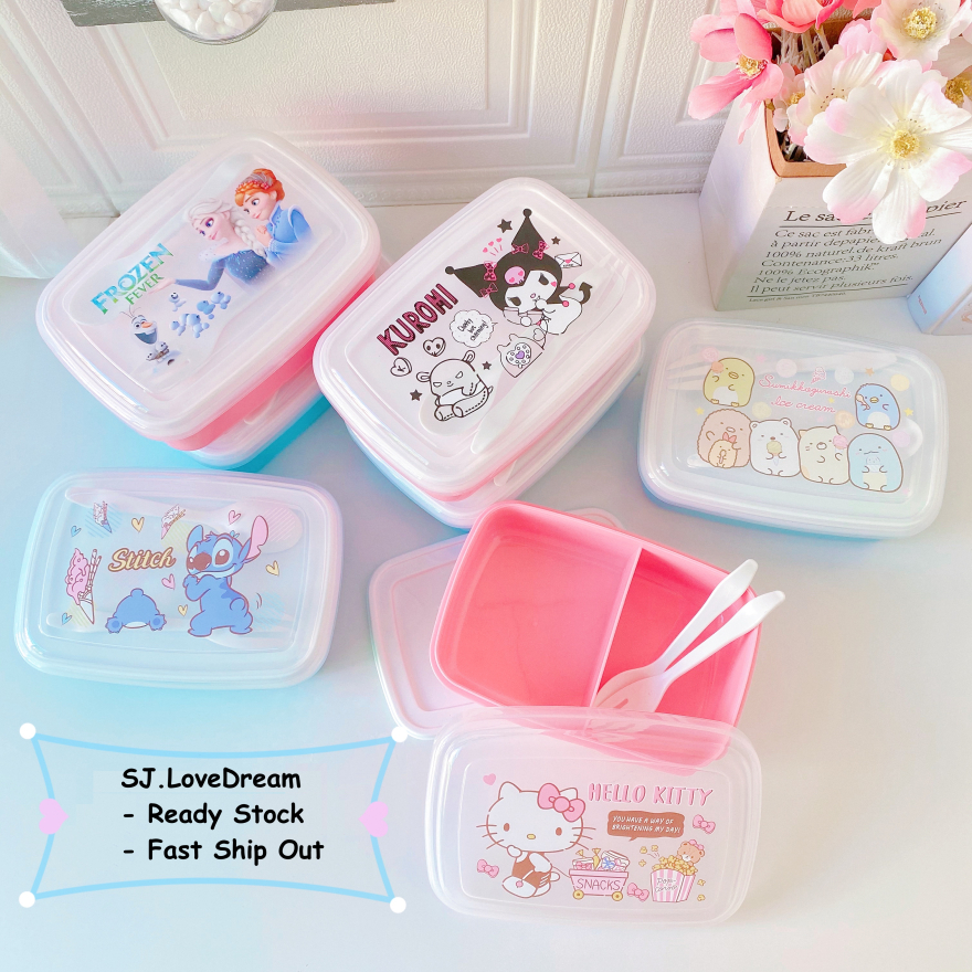 🇸🇬Lunch Box Container / Bento / Kid Snack Box / Marvel/Hello Kitty ...