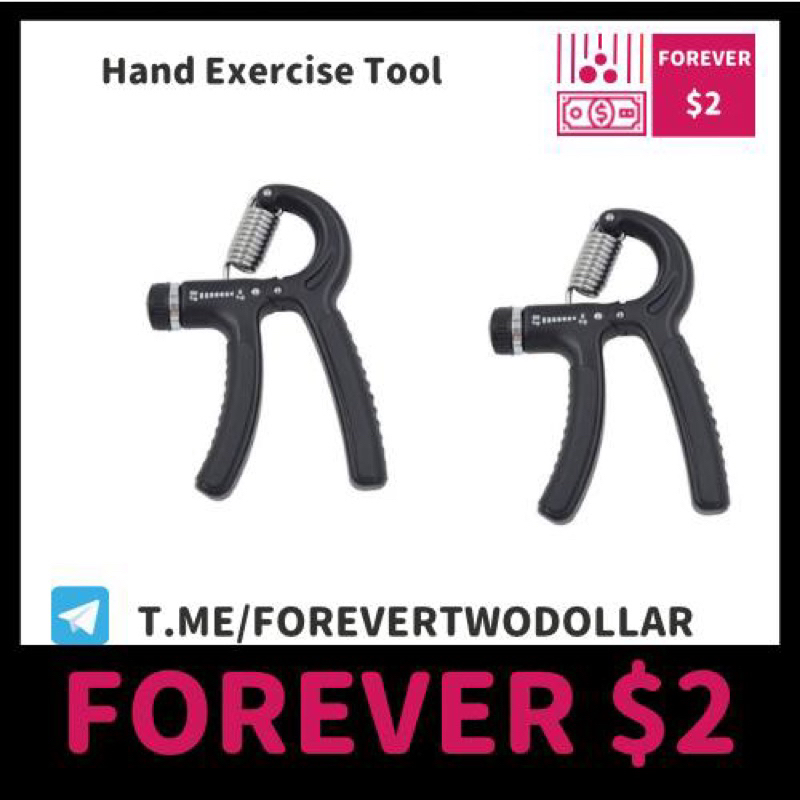 (FOREVER $2) Hand Compression Exercise Tool Hand Grip Adjustable 5-60Kg ...