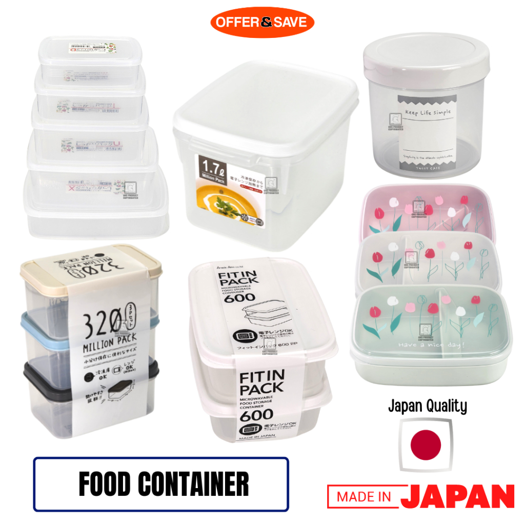 [MADE IN JAPAN] Food Storage Container | Shopee Singapore