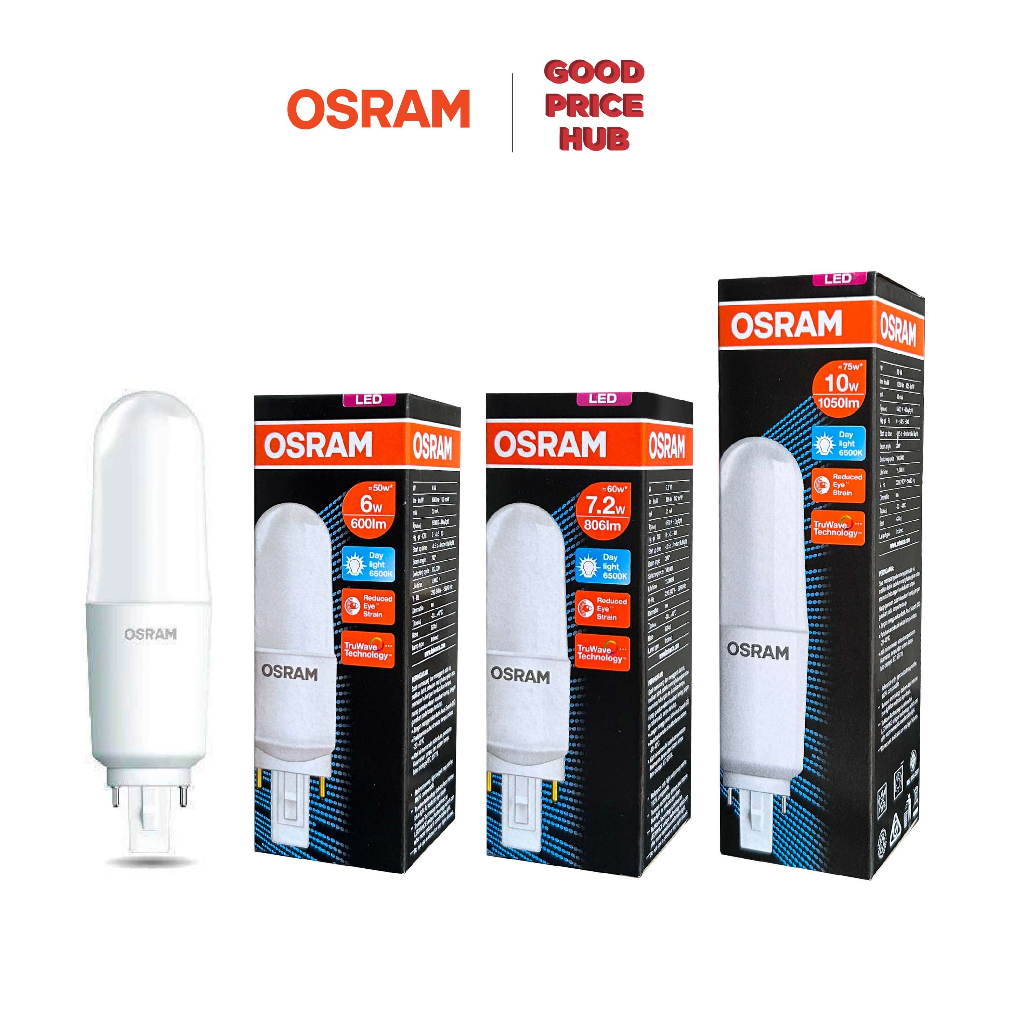 OSRAM LED Value Stick 6W / 7.2W / 10W G24D | Shopee Singapore