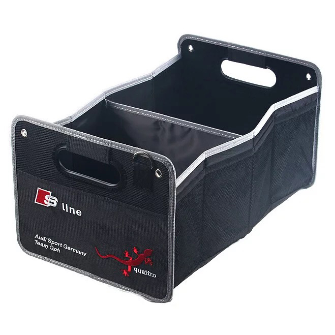 For Audi rear trunk organizer organizer oxford canvas material multi ...