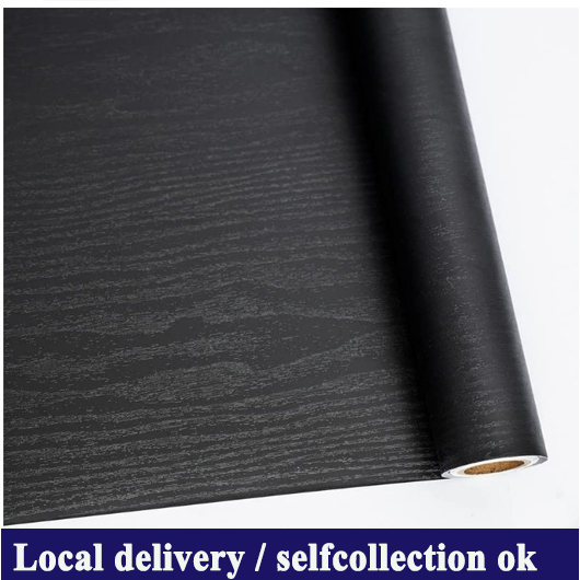 Self Adhesive Wood Grain Wallpaper Waterproof Old Furniture Vinyl ...