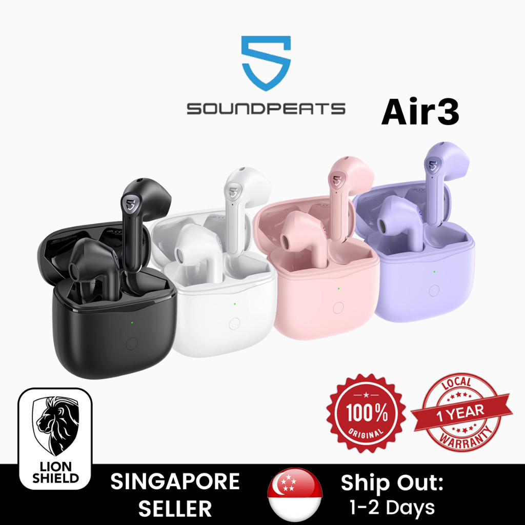 [SG] SoundPEATS Air3 Wireless Earbuds Mini Bluetooth V5.2 Earphones ...