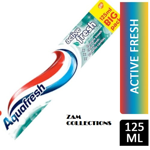 AQUAFRESH ACTIVE FRESH TOOTHPASTE 125 ML | Shopee Singapore