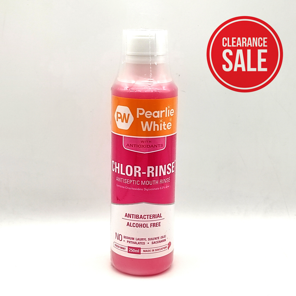 Pearlie White Alcohol Free Chlor-Rinse Mouth Rinse 250ML | Shopee Singapore