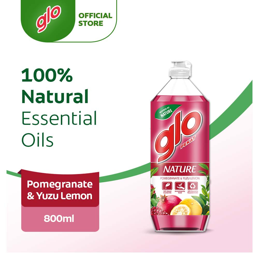 Glo Nature Pomegranate & Yuzu Lemon 800ml | Shopee Singapore