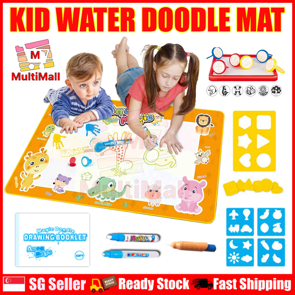 Kid Doodles water drawing Mat | Kid water mat | Magic Water Mat|Aqua ...