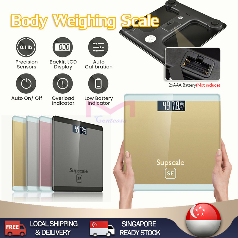 [SG Stock] Digital Body Weighing Scale LCD Display Weight Weighing ...