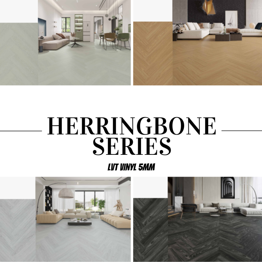SG Seller 5mm Herringbone Marble LVT Vinyl Flooring German UNICLIC ...