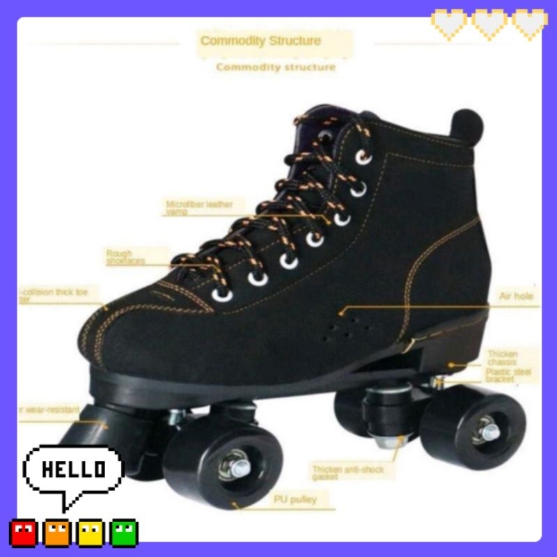 SG Ready Adult double skates roller skates adult boys & girls children ...