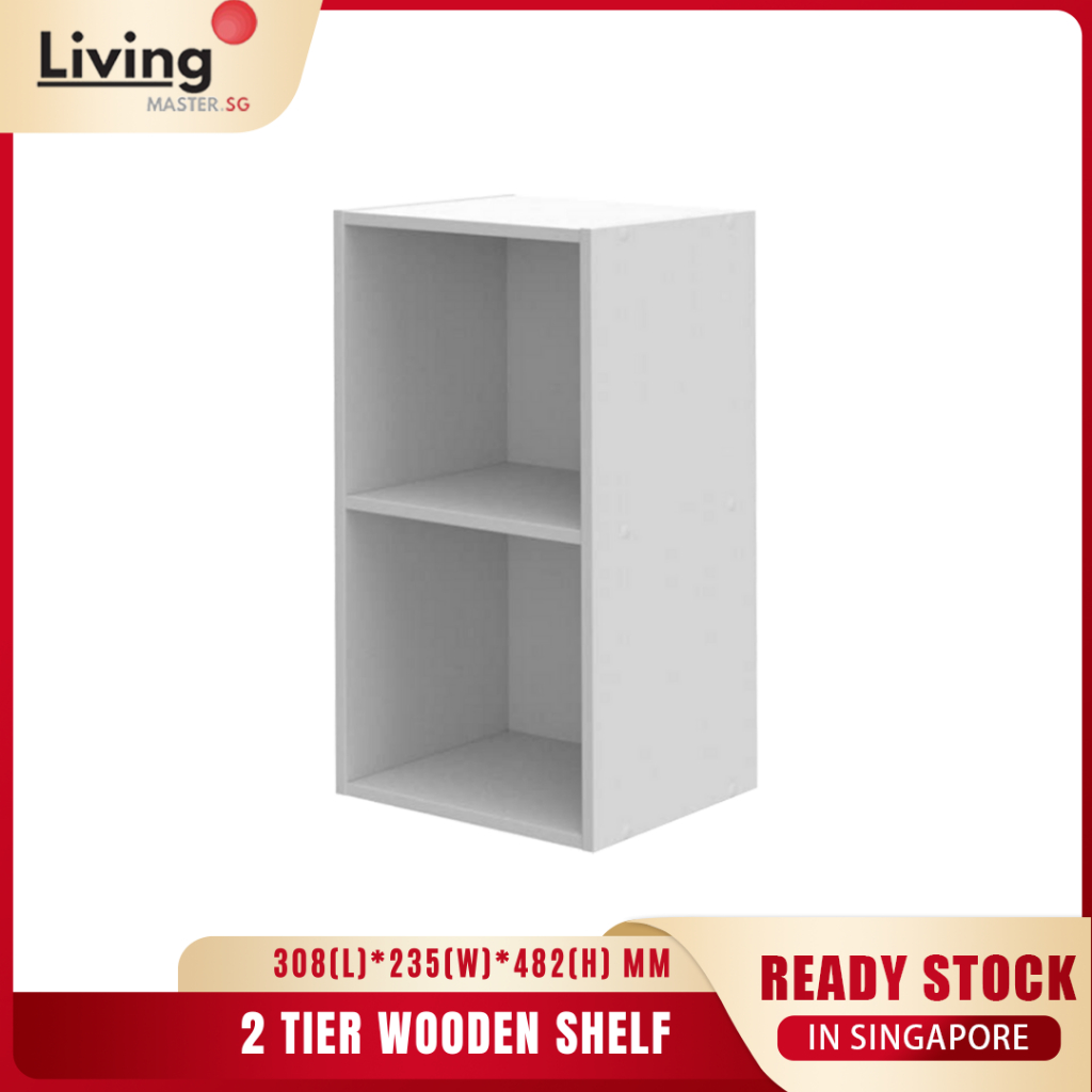 (READY STOCK) 2 Tier Wooden Multipurpose Rack, Book Rack, Small Rack ...