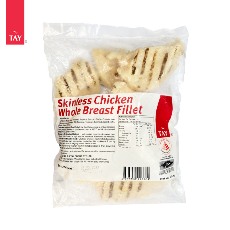 [Ready-To-Cook] Tay Skinless Chicken Breast (1.15kg/10pcs/pkt) | Shopee ...