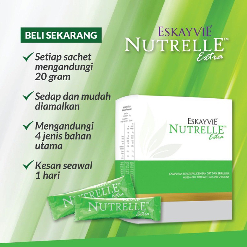 Eskayvie Nutrelle Extra ( 1 Box ) 20 Sachet Original HQ | Shopee Singapore