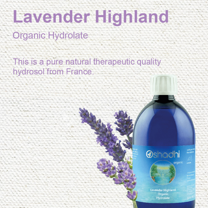 Oshadhi Lavender Highland Organic Hydrolat/Hydrolate/Hydrosol (500ml) 德国OSHADHI有机高地薰衣草纯露（500ML ...