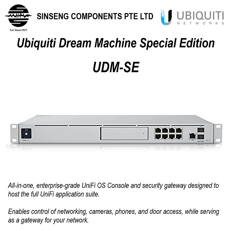 Ubiquiti Unifi Dream Machine Special Edition UDM-SE - (1 Year Singapore ...