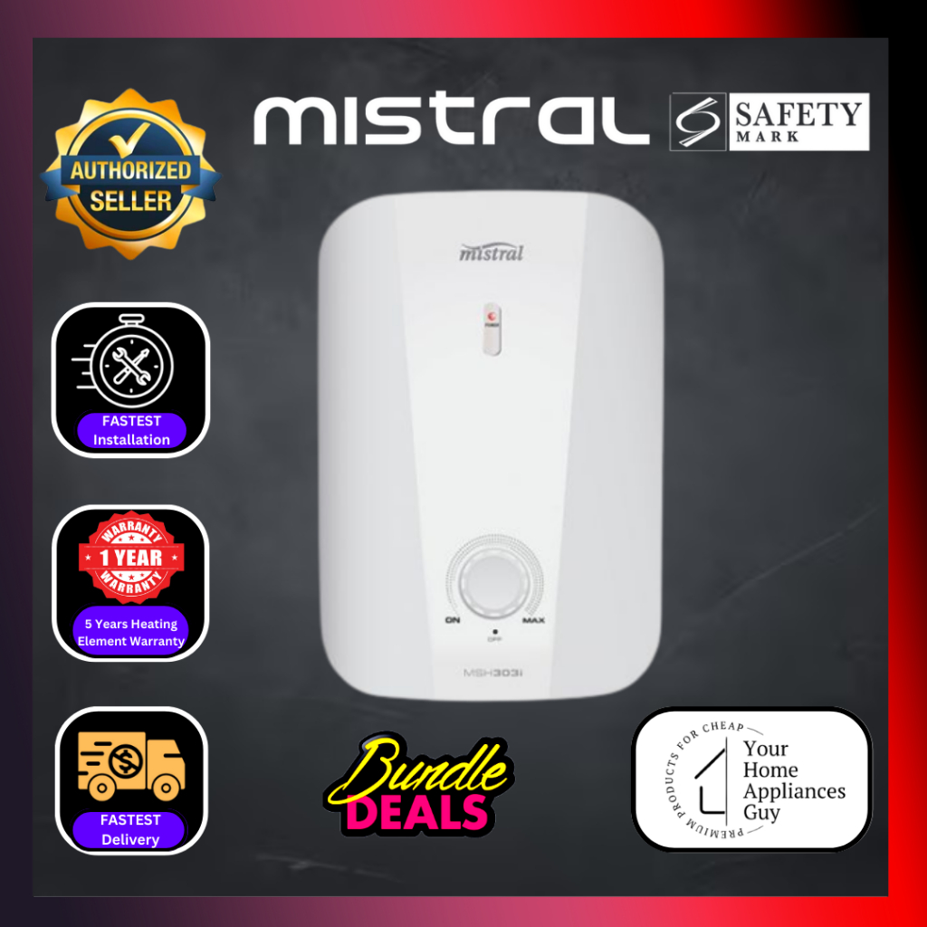 Mistral Instant Shower Heater [MSH303i] *Installation Available ...