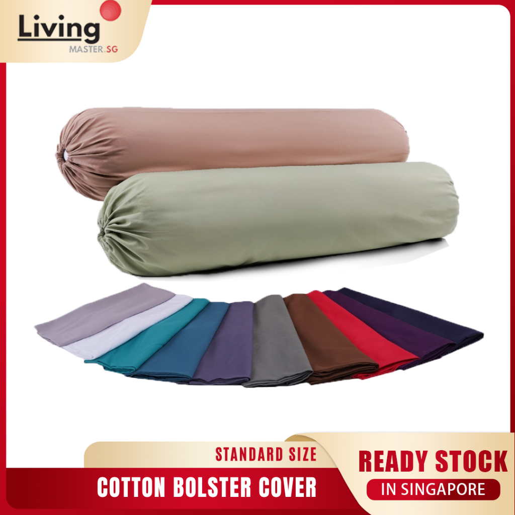 (READY STOCK) Solid Cotton Bolster Case - 15 colours available | Shopee ...