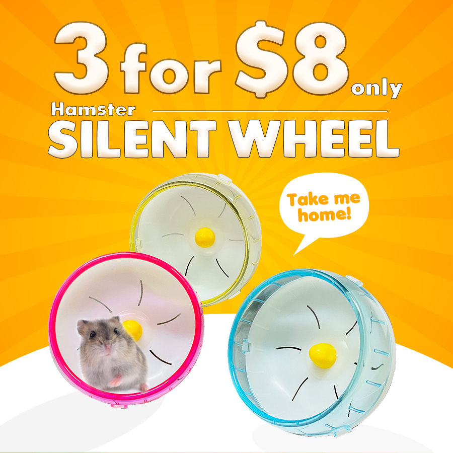 Special Promotion 3 for $8 FURRY PALS HAMSTER RUNNING WHEEL (12CM ...