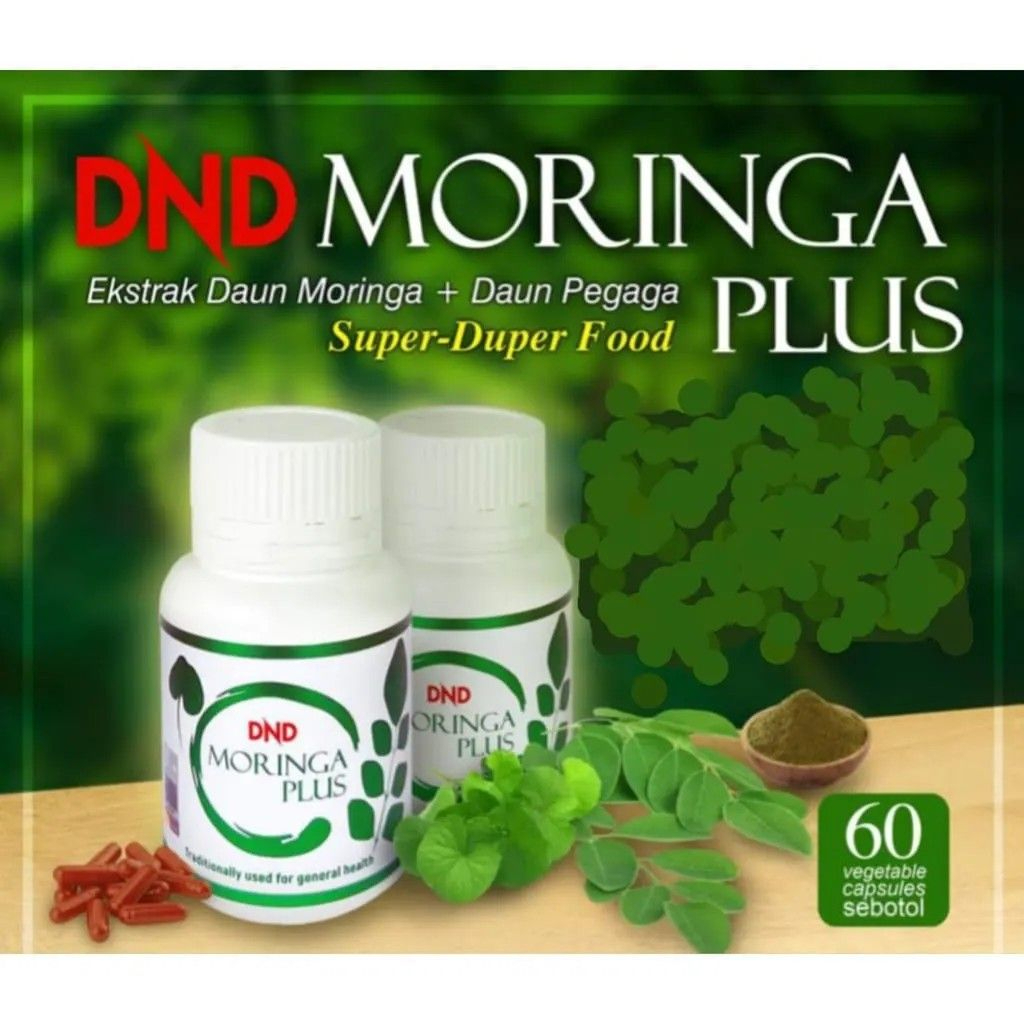 Official Store DND MORINGA PLUS - 2 x (60 VEGE CAPSULE) DND369 | Shopee ...