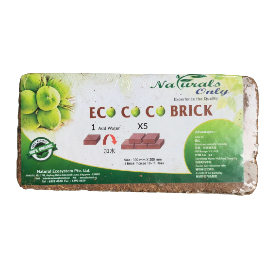 Premium Quality Natural Eco Coco Brick 6L / 10L Cocopeat | Shopee Singapore