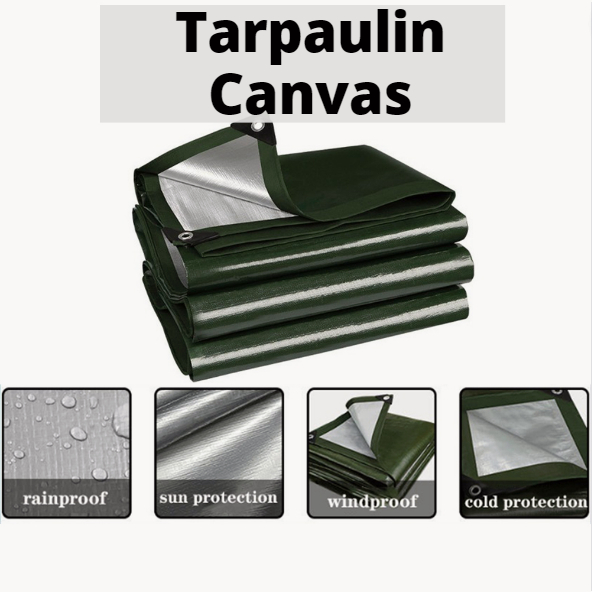 {SG} 2M 3M 4M Tarpaulin Canvas Rainproof Cloth Thick Waterproof ...