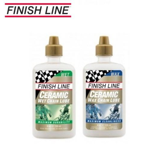 Finish Line Bicycle Ceramic (Wet/Wax) Bicycle Chain Lube (120ml bottle ...