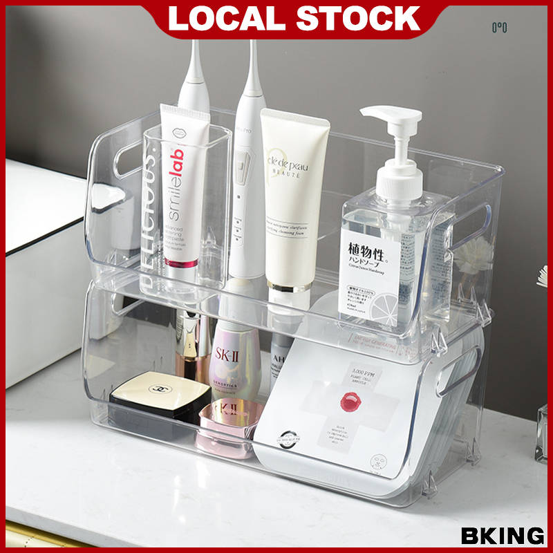 Acrylic Stackable Organiser Box Container Makeup Skincare Cosmetic ...