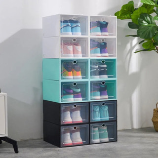 Plastic storage box dust-proof and moisture-proof shoe rack shoe ...