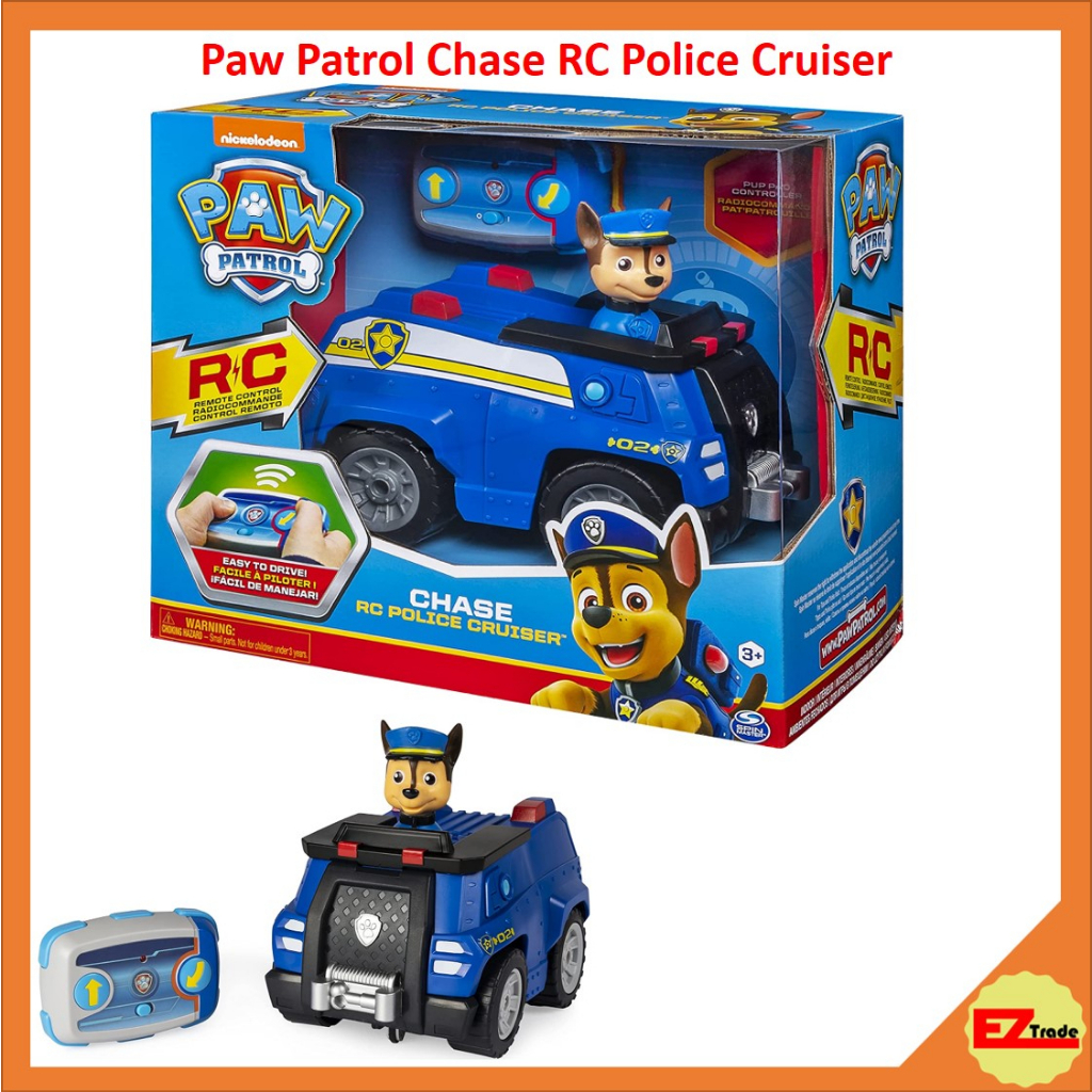 Spin Master Paw Patrol Chase Remote Control Police Cruiser with 2-way ...