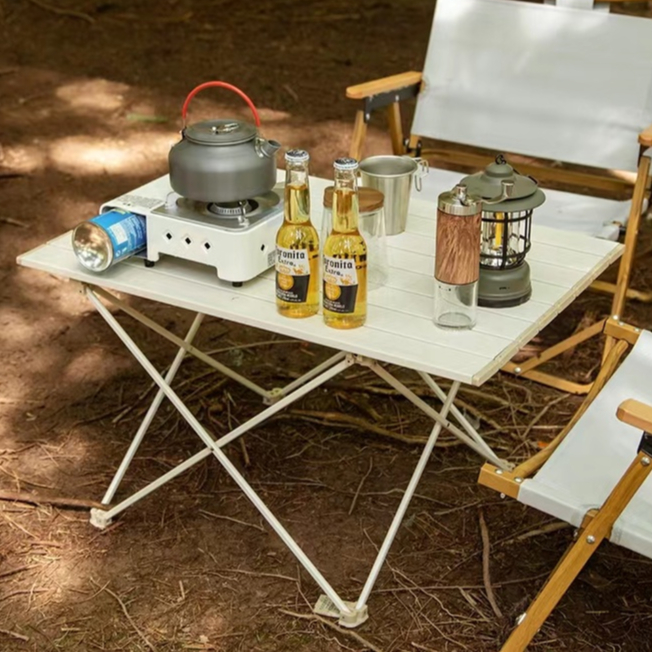 Outdoor Folding Table | Ultra Compact Aluminum Camping Table, White ...