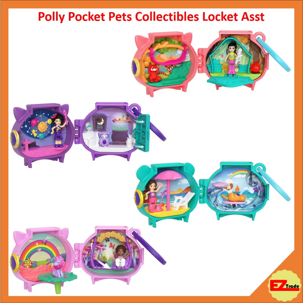 Mattel Polly Pocket Pet Connects Collectible Locket Assorted GYV99 ...