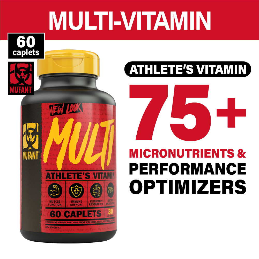 Mutant MULTI 60 Caplets | Supports healthy muscle function | High potency daily formula ...