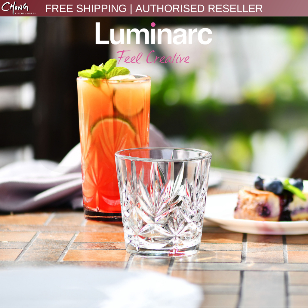 Luminarc Annecy Highball/Old Fashioned Glass, Set of 6's [Cocktail/Rock ...