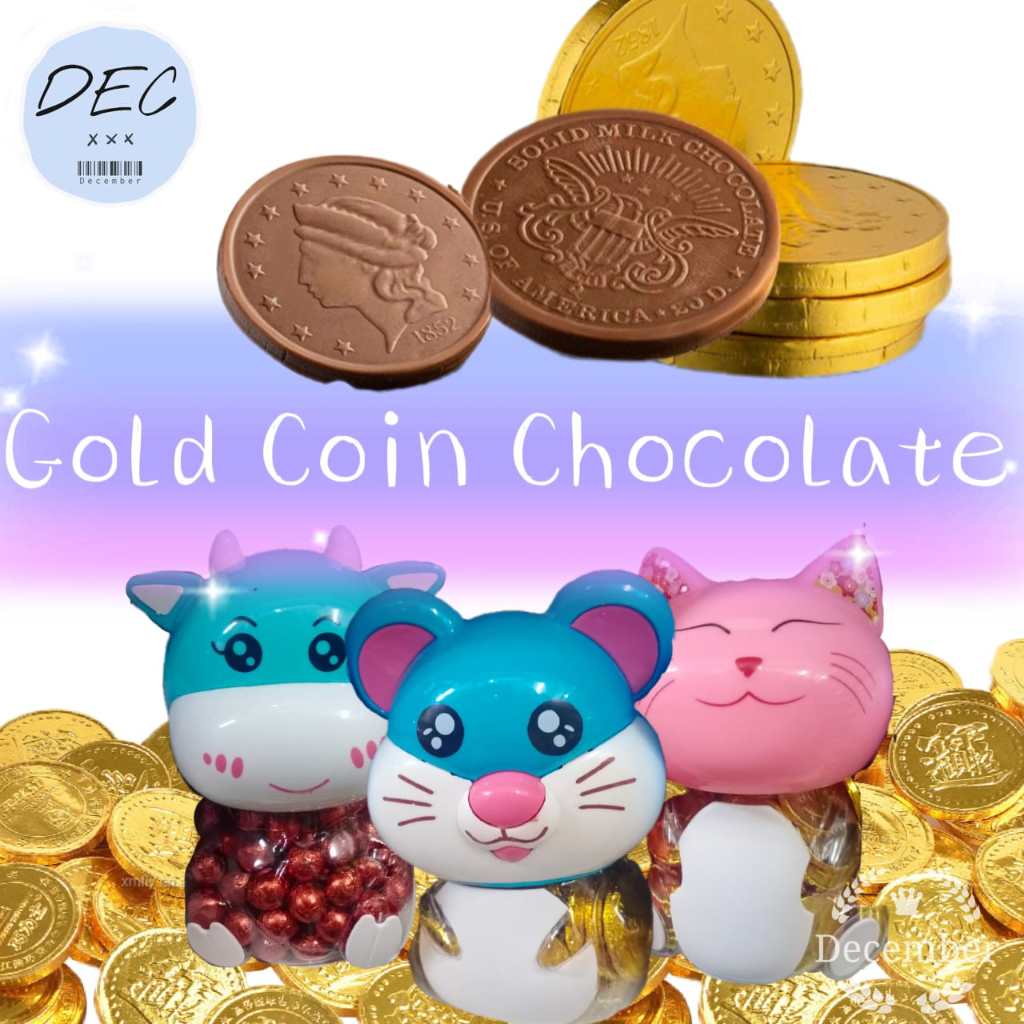 Gold Coin Chocolate in Cute Animal Containers | Shopee Singapore