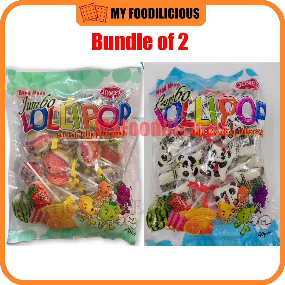 Jomei Jumbo Lollipop 40pcs Sweet Candy Party Birthday Children Day ...